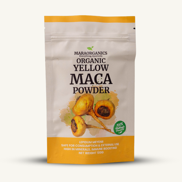 Yellow Maca Powder for Energy & Wellness – 100% Pure – Mara Organics