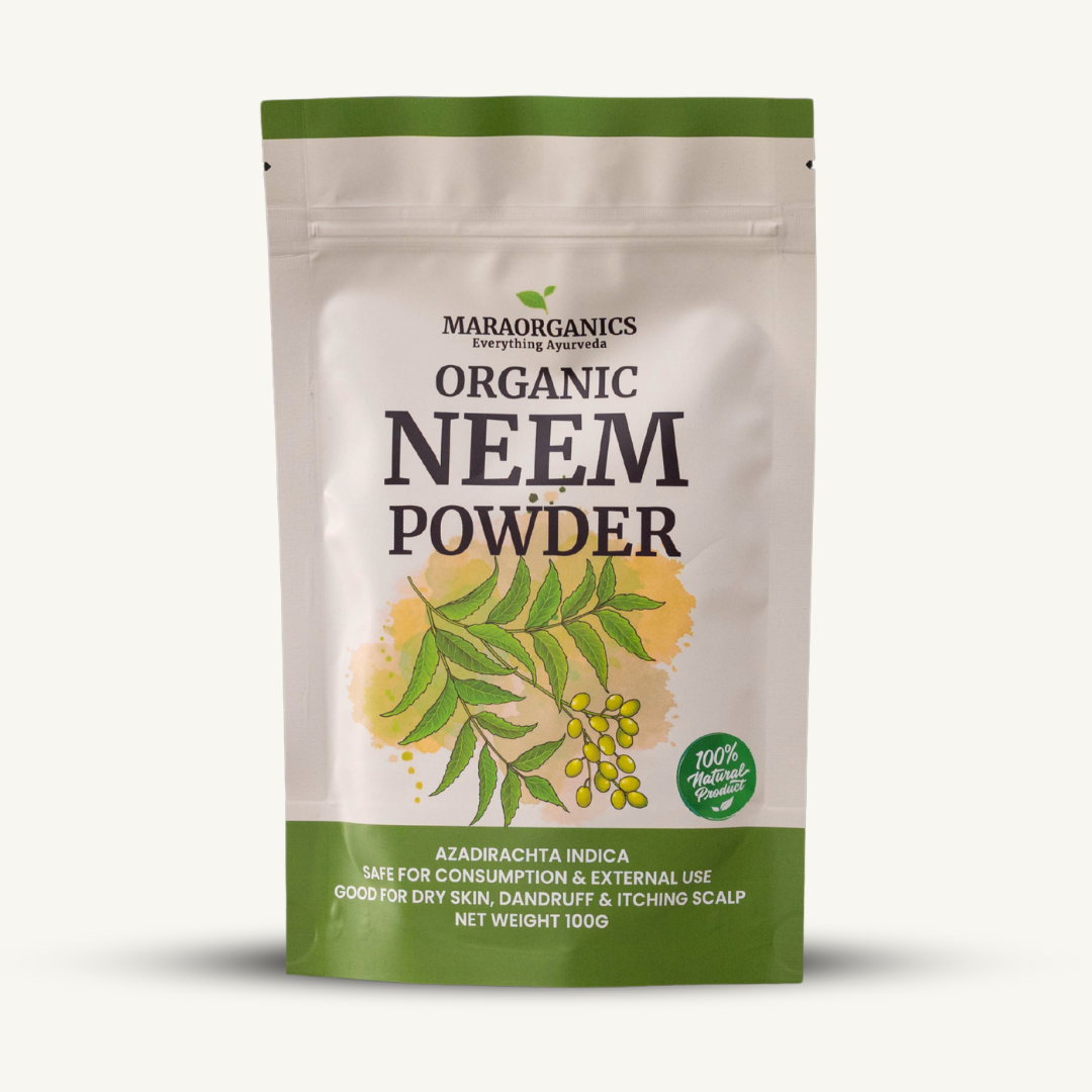 Neem Powder for Skin, Hair & Wellness – 100% Pure Ayurvedic Herb – Mara ...