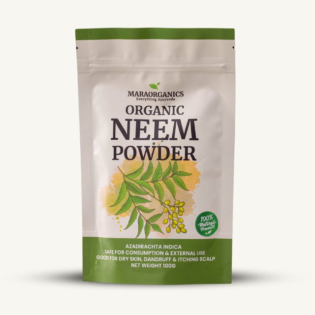 Neem Powder for Skin, Hair & Wellness – 100% Pure Ayurvedic Herb – Mara ...
